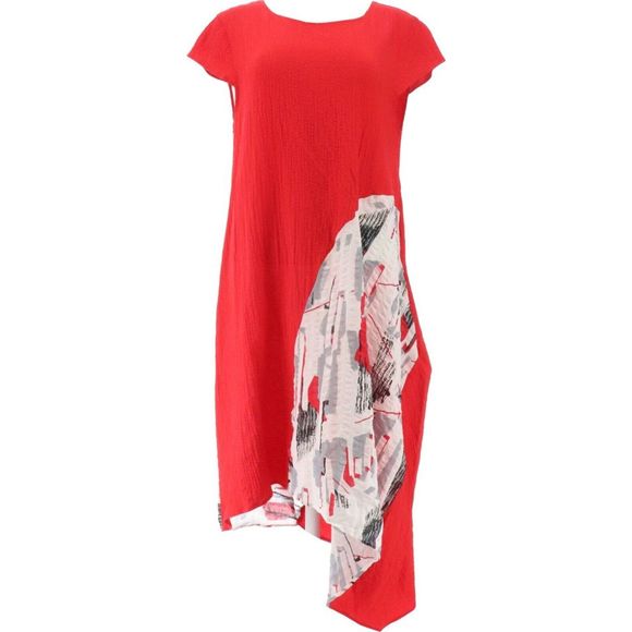 Truth + Style | Dresses | Truth Style Cotton Blend Abstract Printed ...
